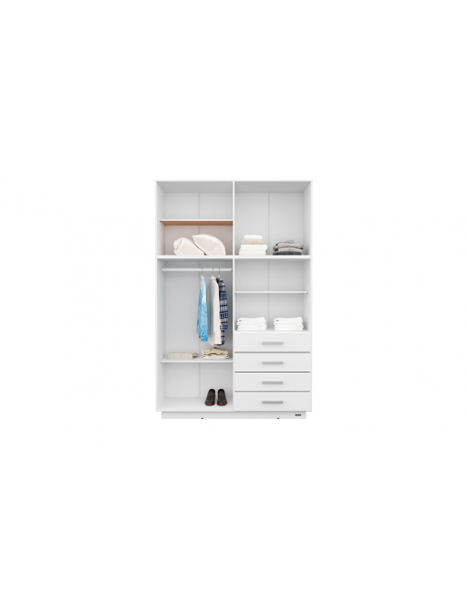 Placard 8 Puertas 4 Cajones DAKAR PLUS - Blanco