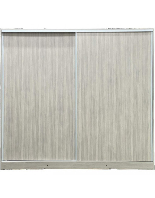 Placard 2 puertas corredizas 240cm Texturado - Castaño (Rivad)